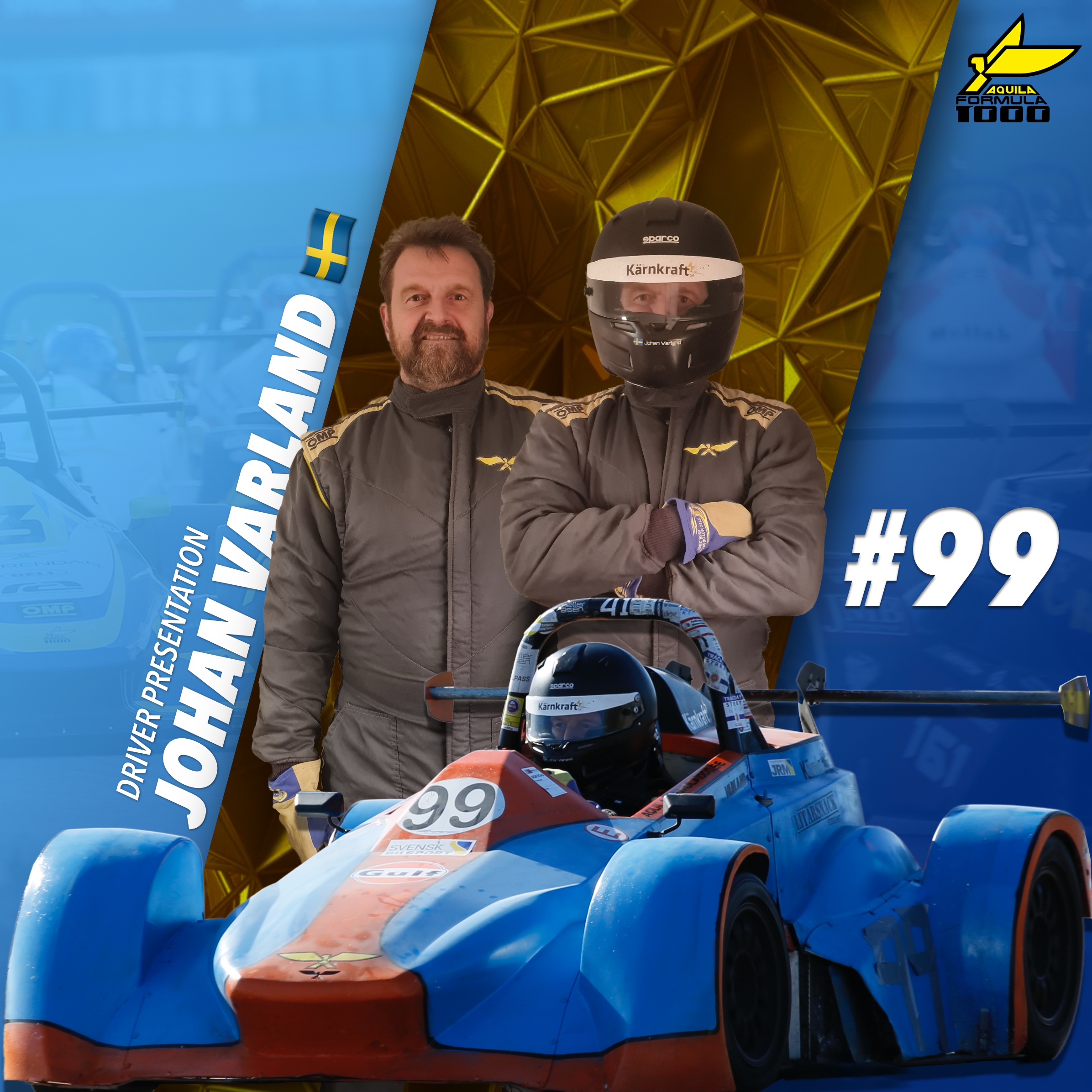📣 Driver Presentation - 🇸🇪 Johan Varland - Aquila Racing