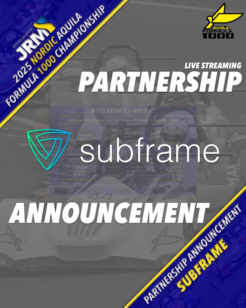 Subframe Continues Live Streaming Partnership for 2025 - Aquila Racing
